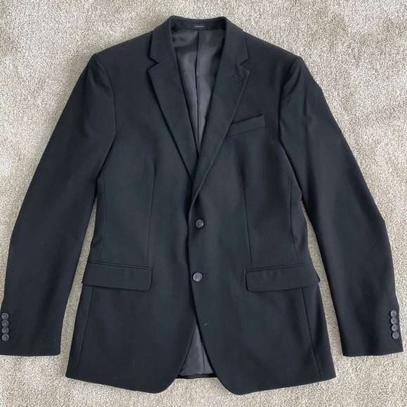 jf j.ferrar | Suits & Blazers | Jf Jferrar Black Slim Fit Mens Suit ...